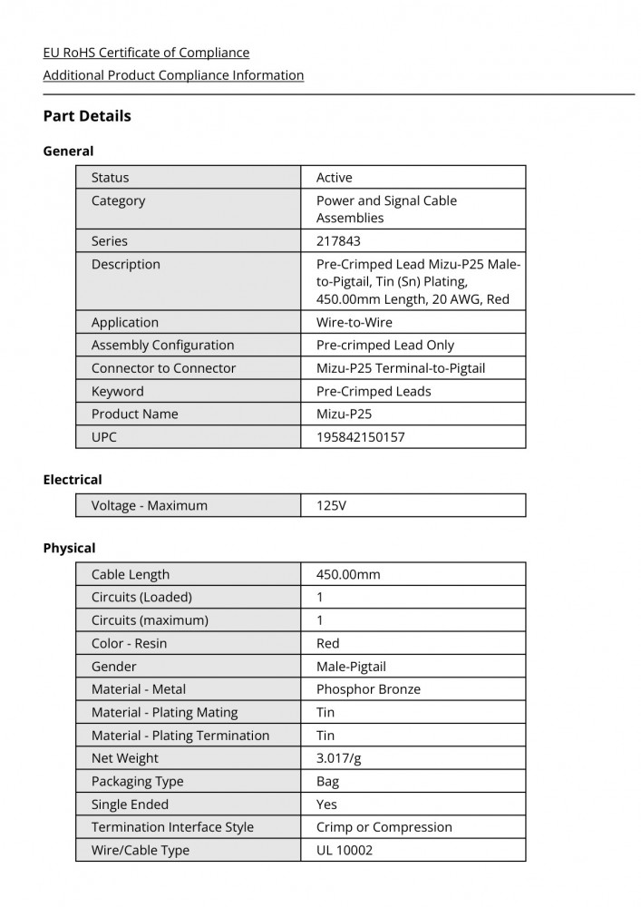 MOLEX 2178432125 drawing page 2