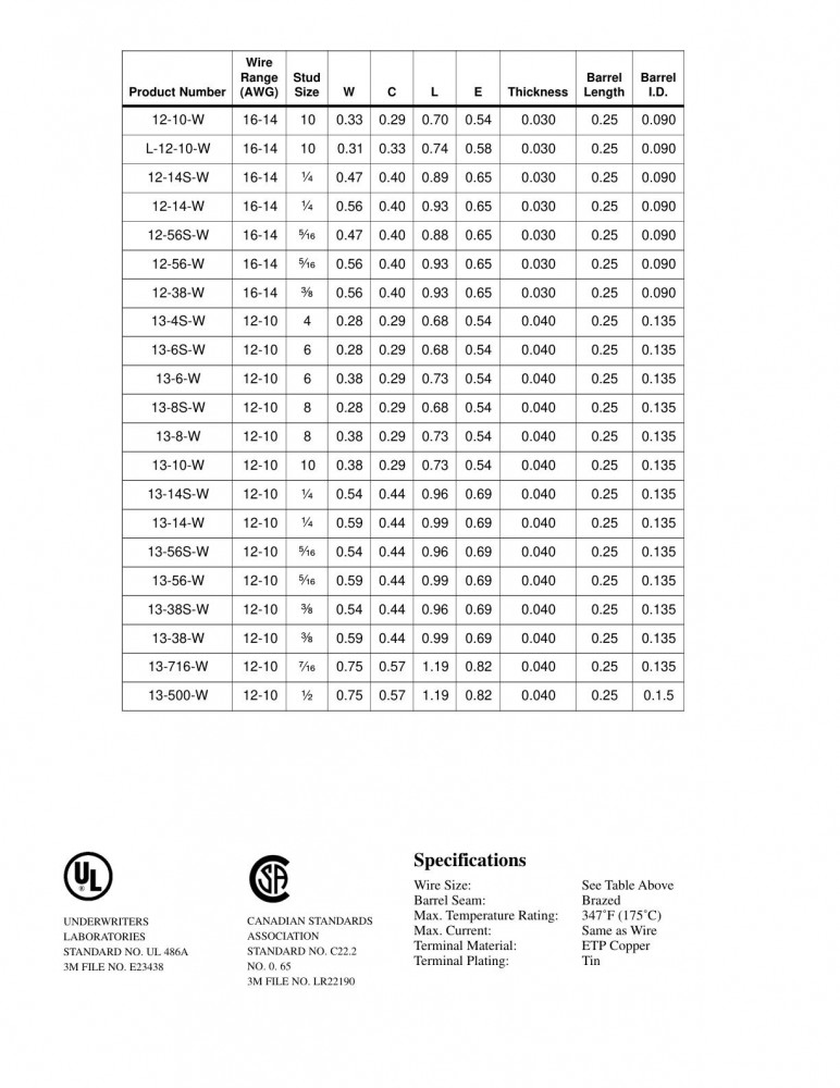 3M 11-14S-W technical document page 2