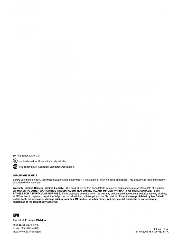 3M 11-14S-W technical document page 4