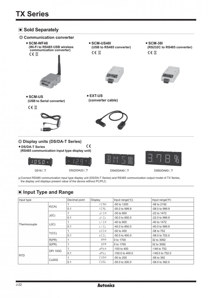 TX Series technical document page 6
