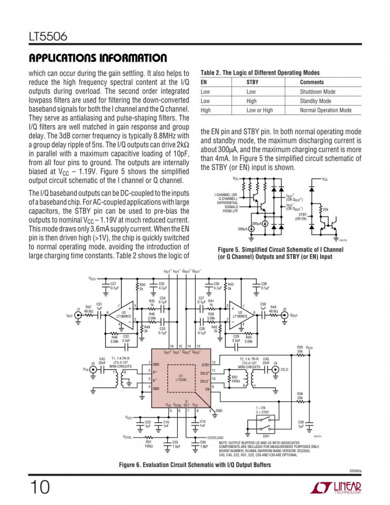 LT5506 datasheet page 10