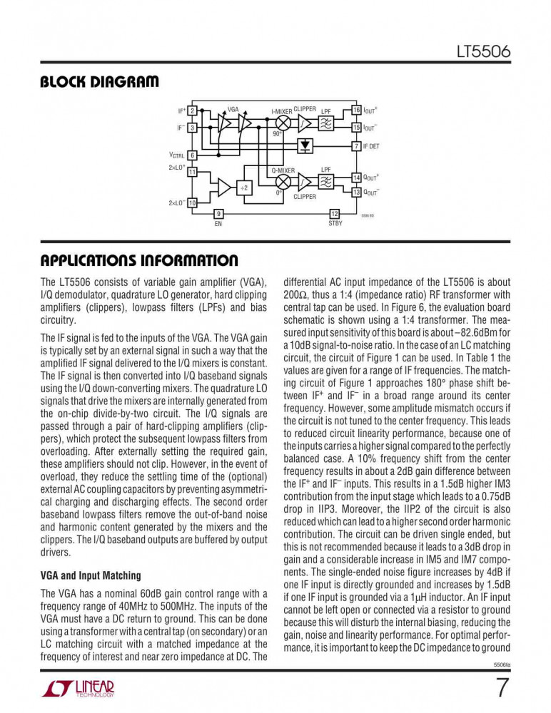 LT5506 datasheet page 7