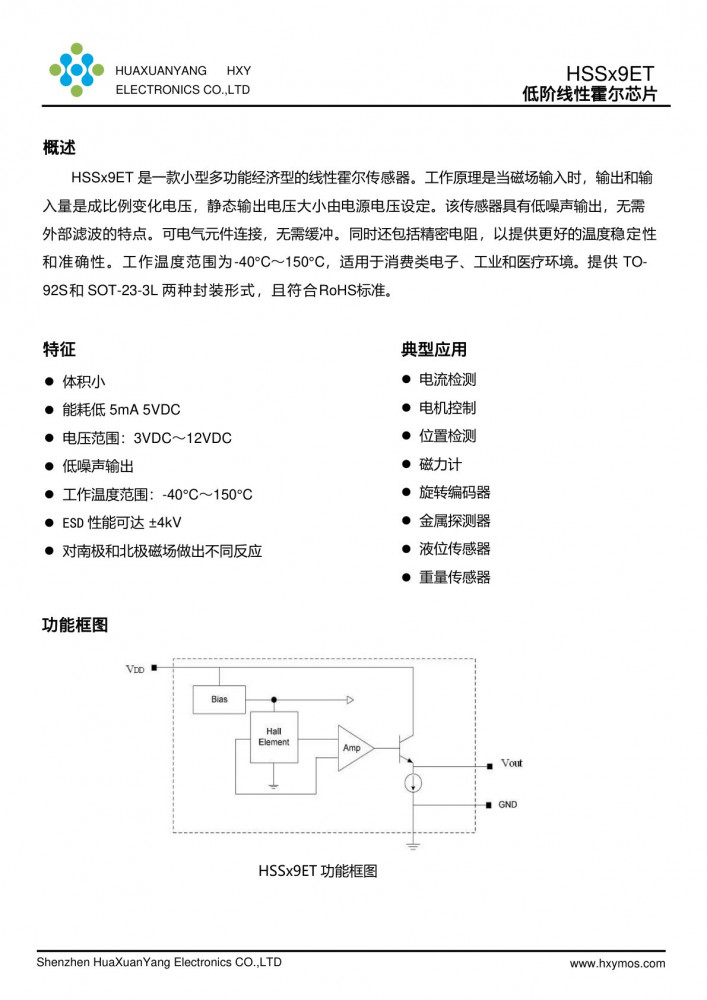HSS39ET datasheet page 1