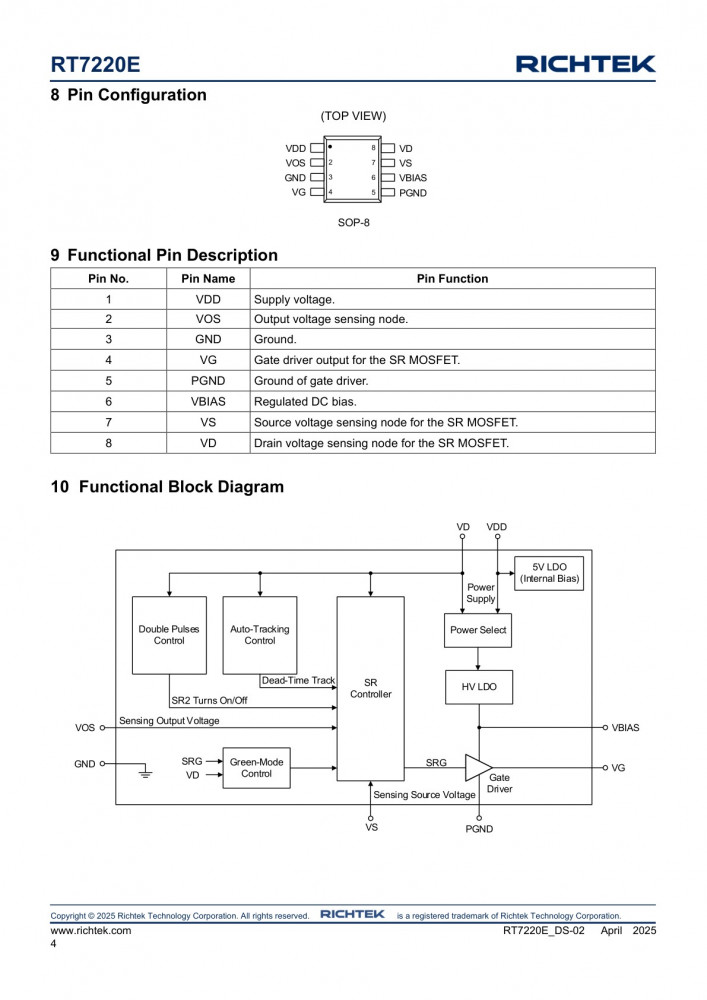 RT7220 technical document page 4