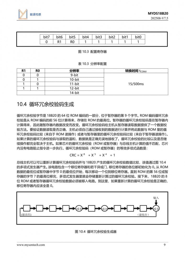 DS18B20Z(MY) datasheet page 9