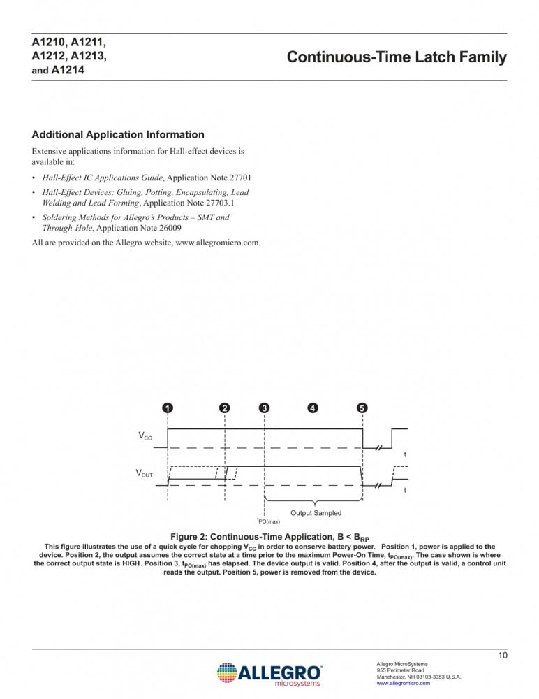 A1210 datasheet page 10