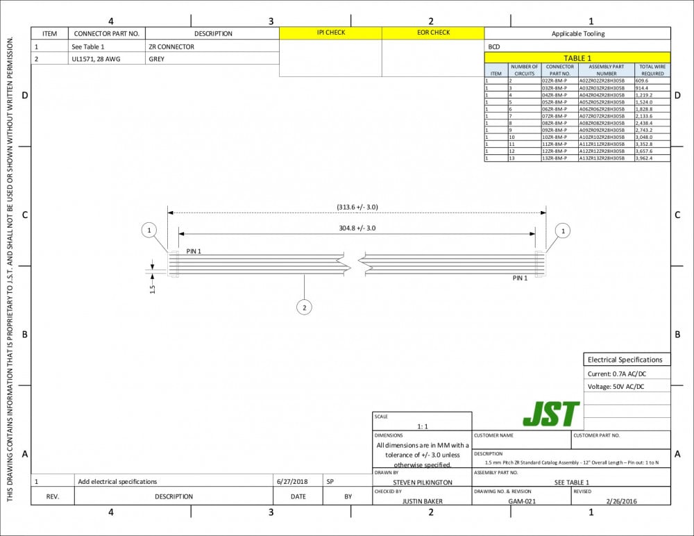 JST ZR connector assembly documentation