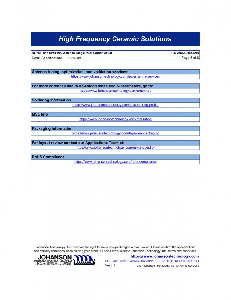 2450AD18A7250 datasheet page 6