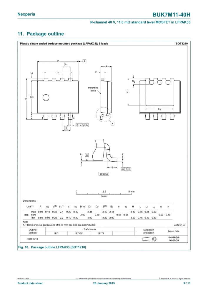 BUK7M11-40HX datasheet page 9