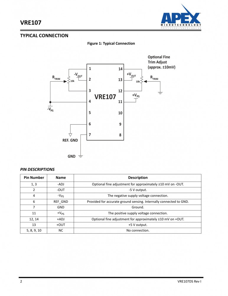 VRE107 datasheet page 2