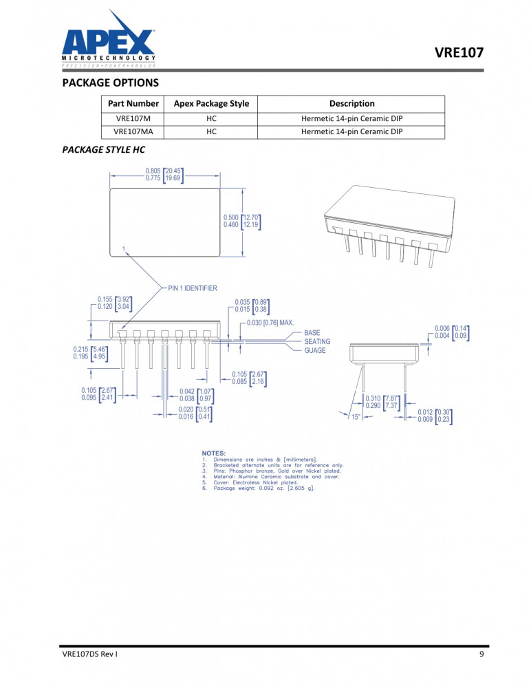 VRE107 datasheet page 9