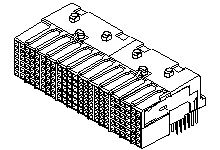 HDM Board-to-Board Daughtercard Receptacle, Right-Angle, Signal Module, 72 Circuits for sale