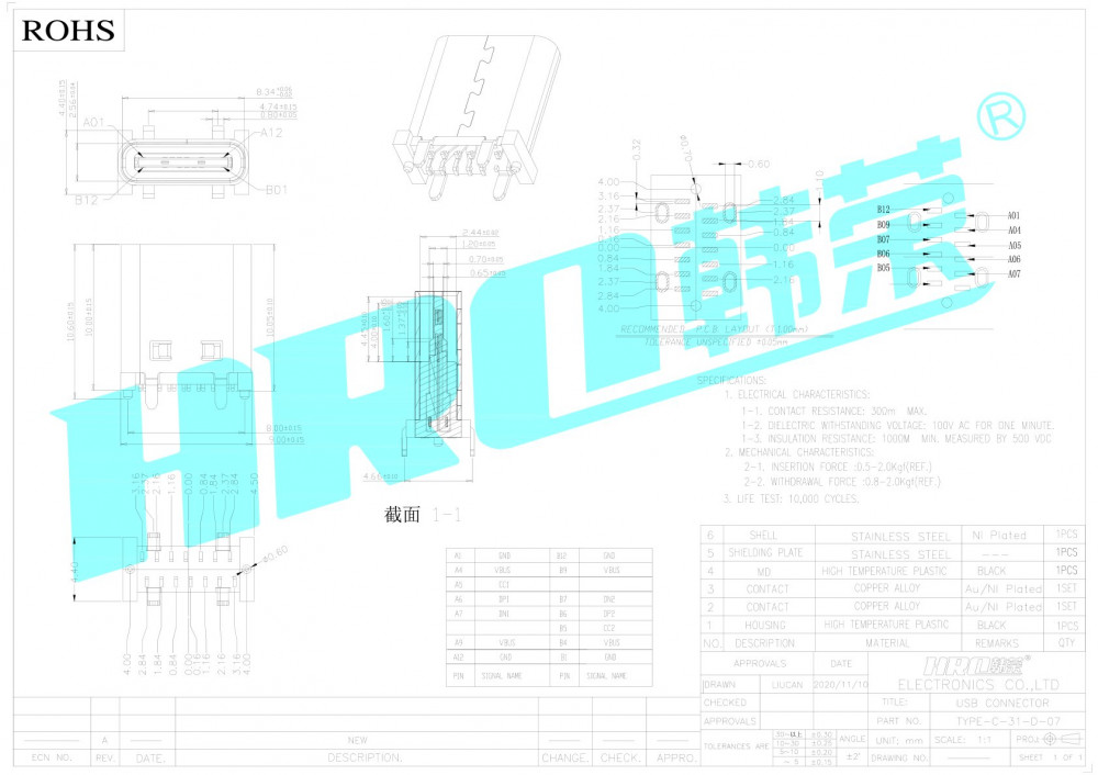 TYPE-C-31-D-07 manufacturer drawing preview