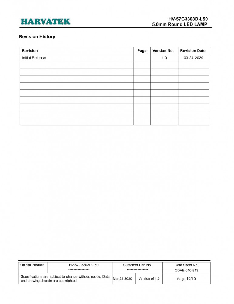 HV-57G3303D-L50 datasheet page 10