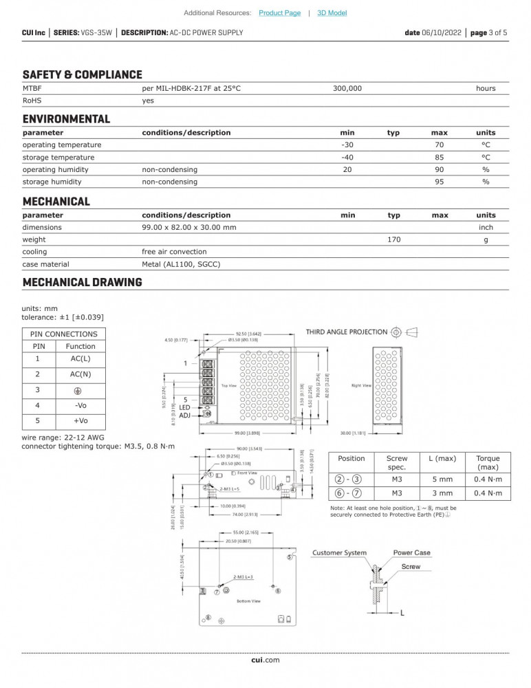 CUI VGS-35W-12-B datasheet page 3