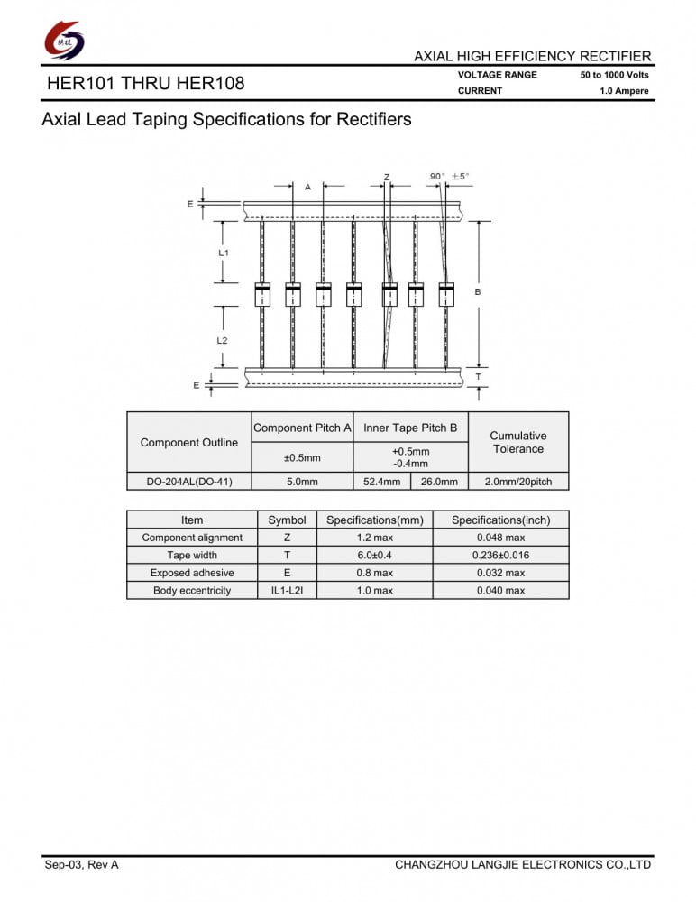 HER107 datasheet page 3