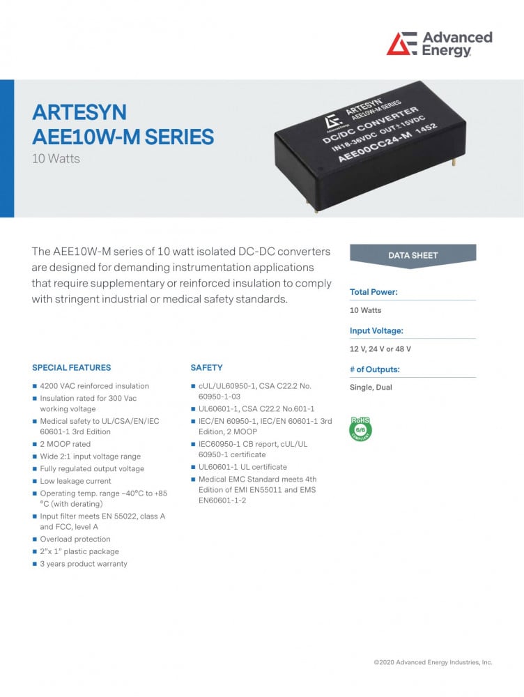 AEE00BB12-M datasheet page 1