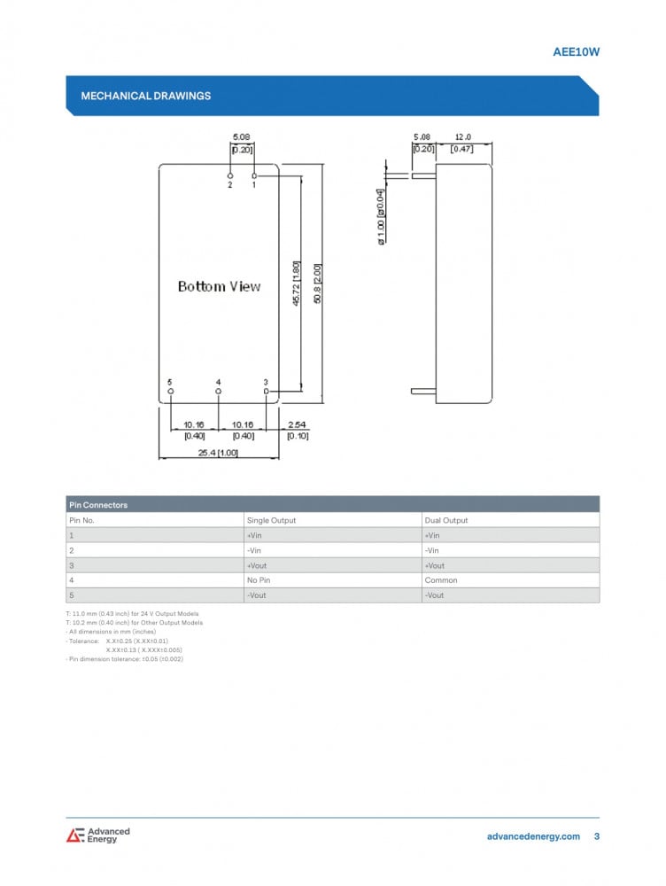 AEE00BB12-M datasheet page 3