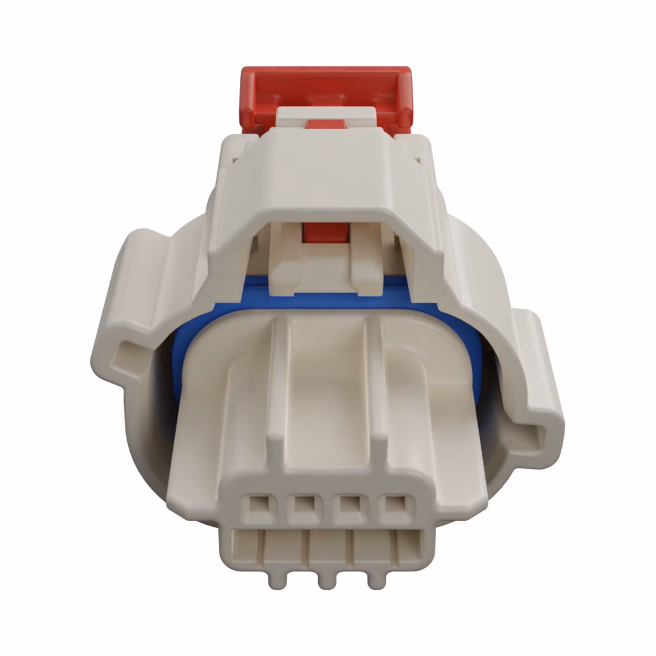 Squba Sealed Receptacle Assembly with CPA, 1.80mm Pitch, Single Row, 4 Circuits, Natural for sale