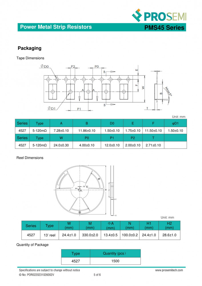 PMS45 datasheet page 5