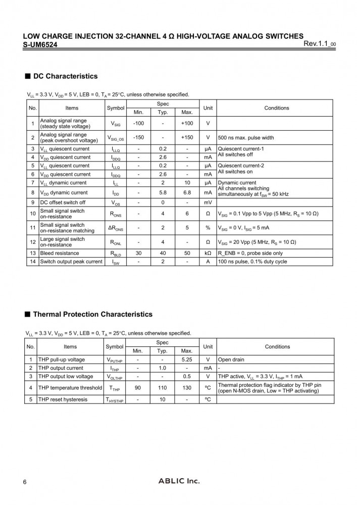 S-UM6524 datasheet preview, page 6