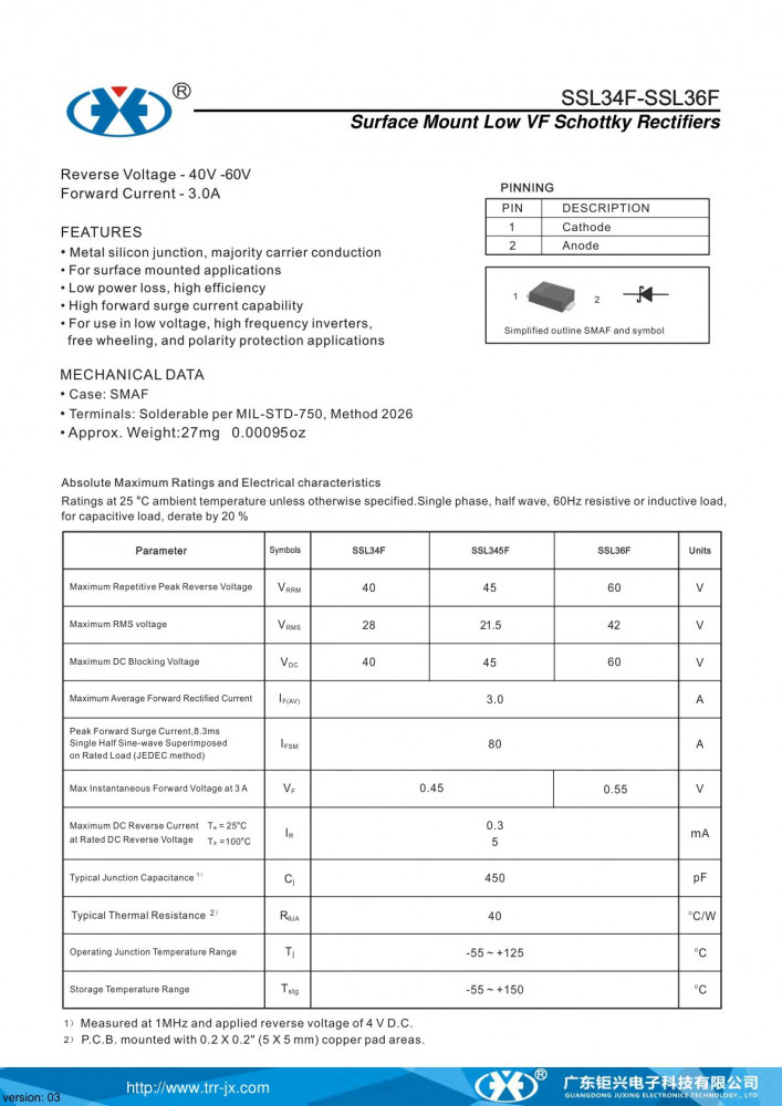 SSL345F datasheet page 1