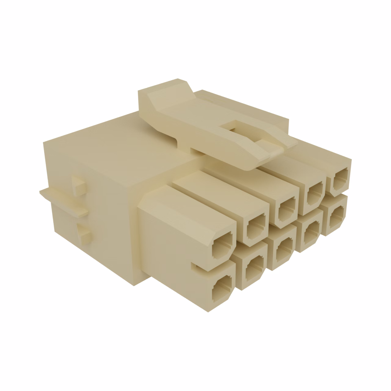 Micro-Fit+ Versa Color Receptacle Housing, Dual Row, 10 Circuits, UL 94V-0, Glow-Wire Capable, Natural for sale