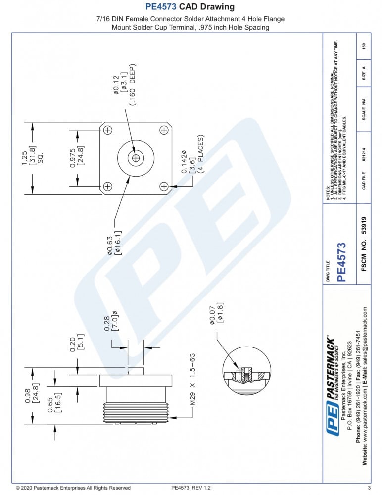 PE4573 datasheet page 3