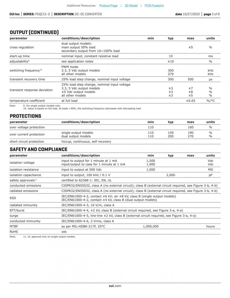 CUI PDQE15-D datasheet page 3
