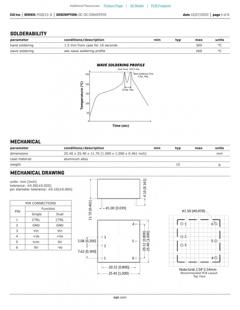 CUI PDQE15-D datasheet page 5