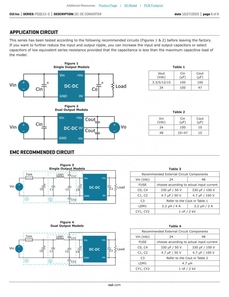 CUI PDQE15-D datasheet page 6