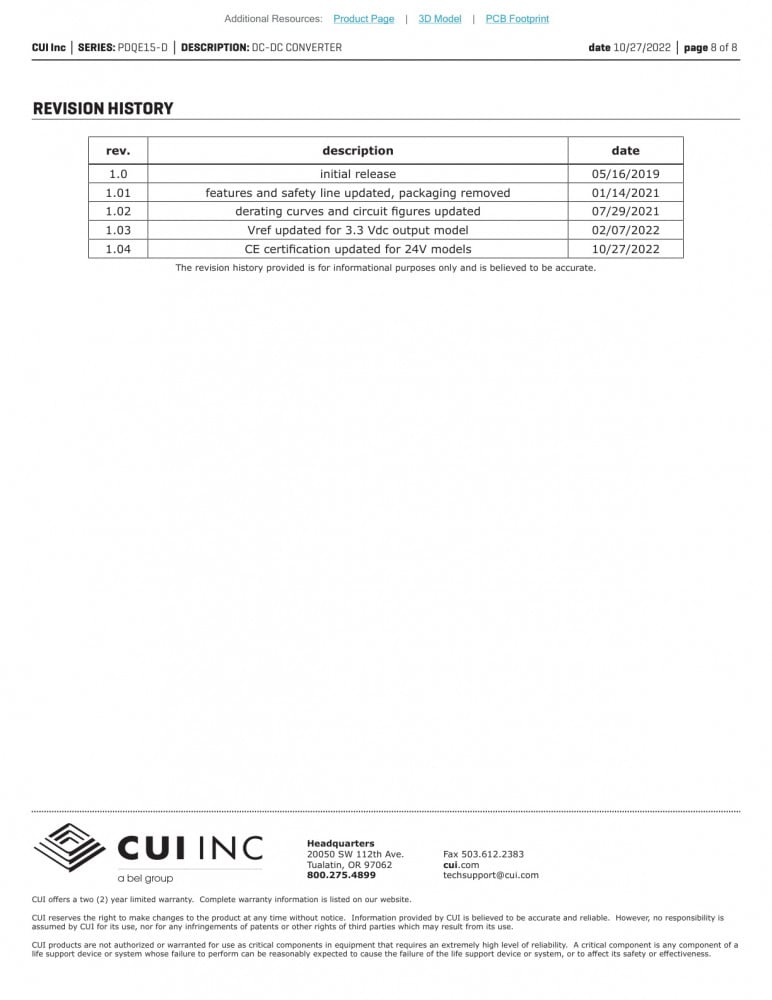 CUI PDQE15-D datasheet page 8