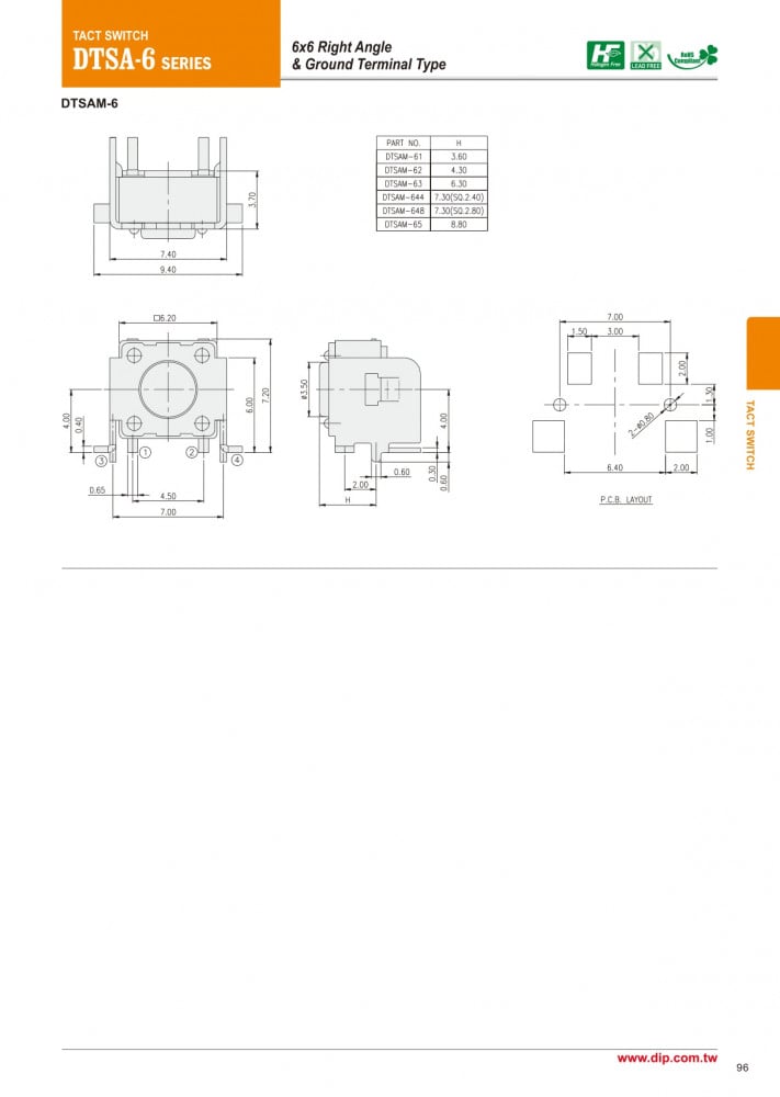 DTSA-6 datasheet page 3