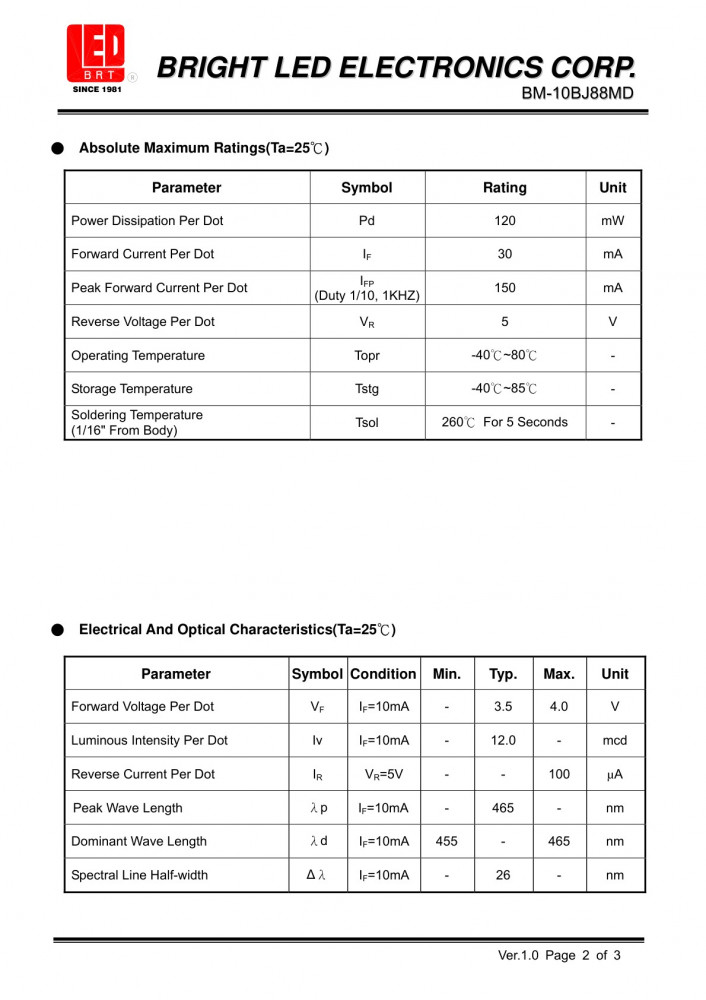 BM-10BJ88MD technical document image, page 2