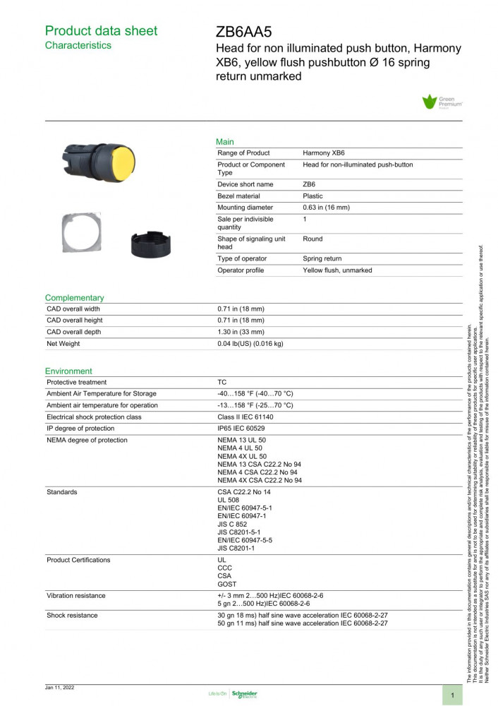 ZB6AA5 technical documentation page 1