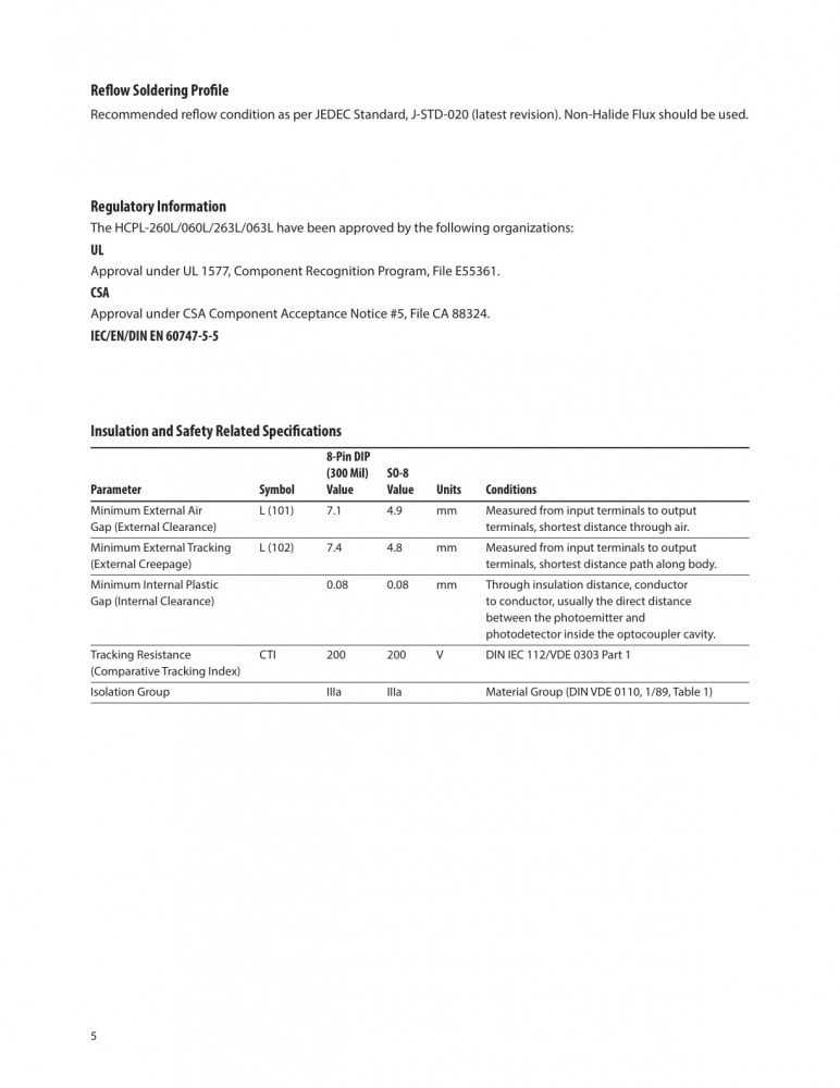 HCPL-063L-500E datasheet page 5