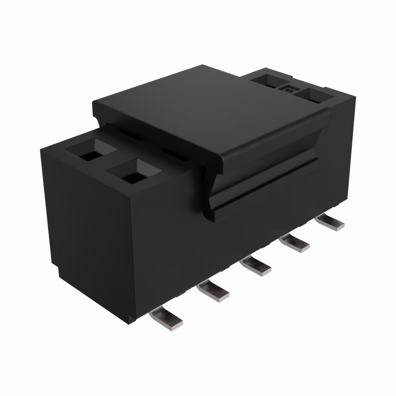 Milli-Grid Vertical Receptacle, 2.00mm Pitch, Dual Row, Surface Mount, Top/Bottom Entry, with Press-fit Plastic Pegs, with Cap, Tube, 0.38µm Gold (Au) Plating, 40 Circuits, Lead-Free