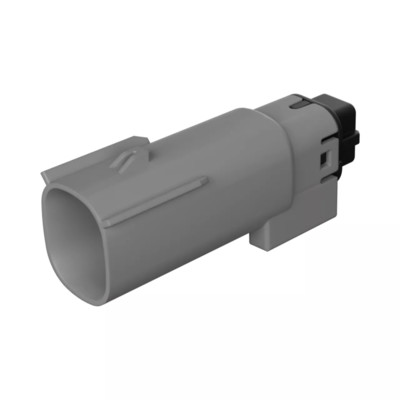 MX150 Mat-Sealed Male Connector Assembly, Dual Row, 4 Circuits, Keying Option B, without Connector Position Assurance, Light Gray for sale