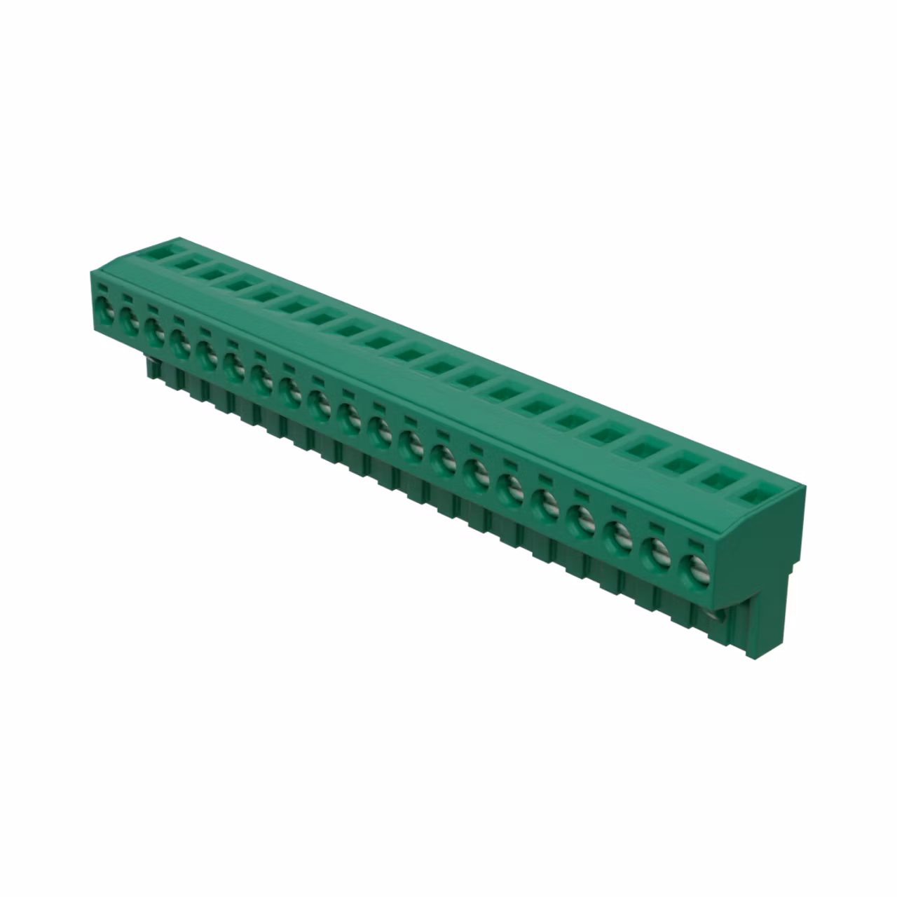 5.08mm Pitch Eurostyle Horizontal Plug, Green Housing, 20 Circuits for sale
