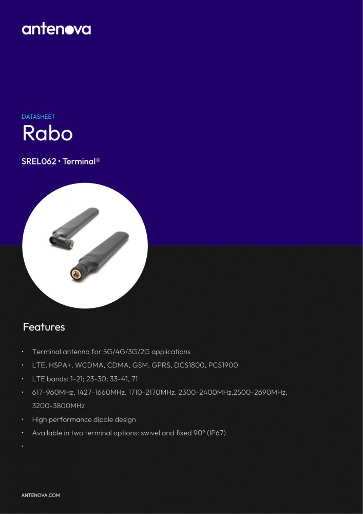 Rabo datasheet page 1