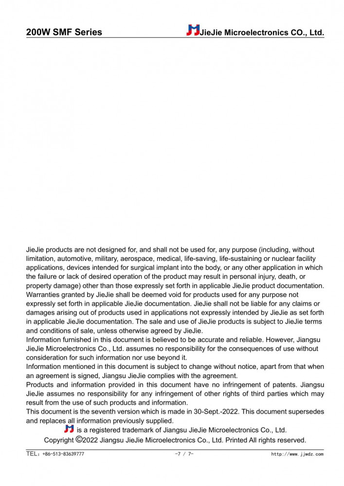 SMF15A datasheet page 7