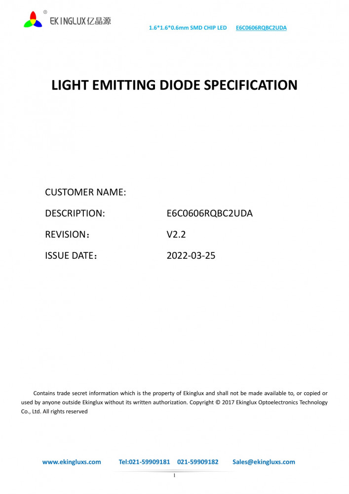 E6C0606RQBC2UDA datasheet page 1