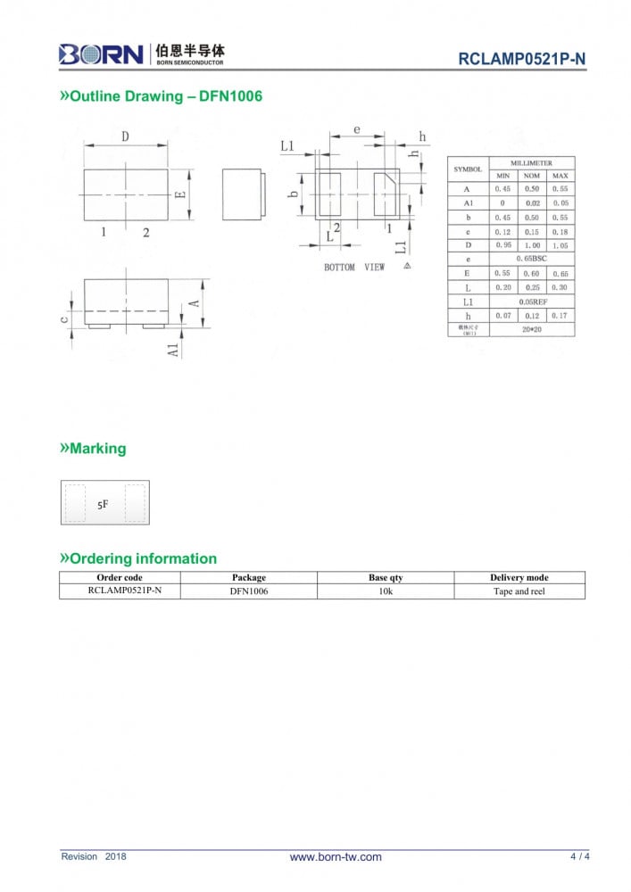RCLAMP0521P-N datasheet page 4