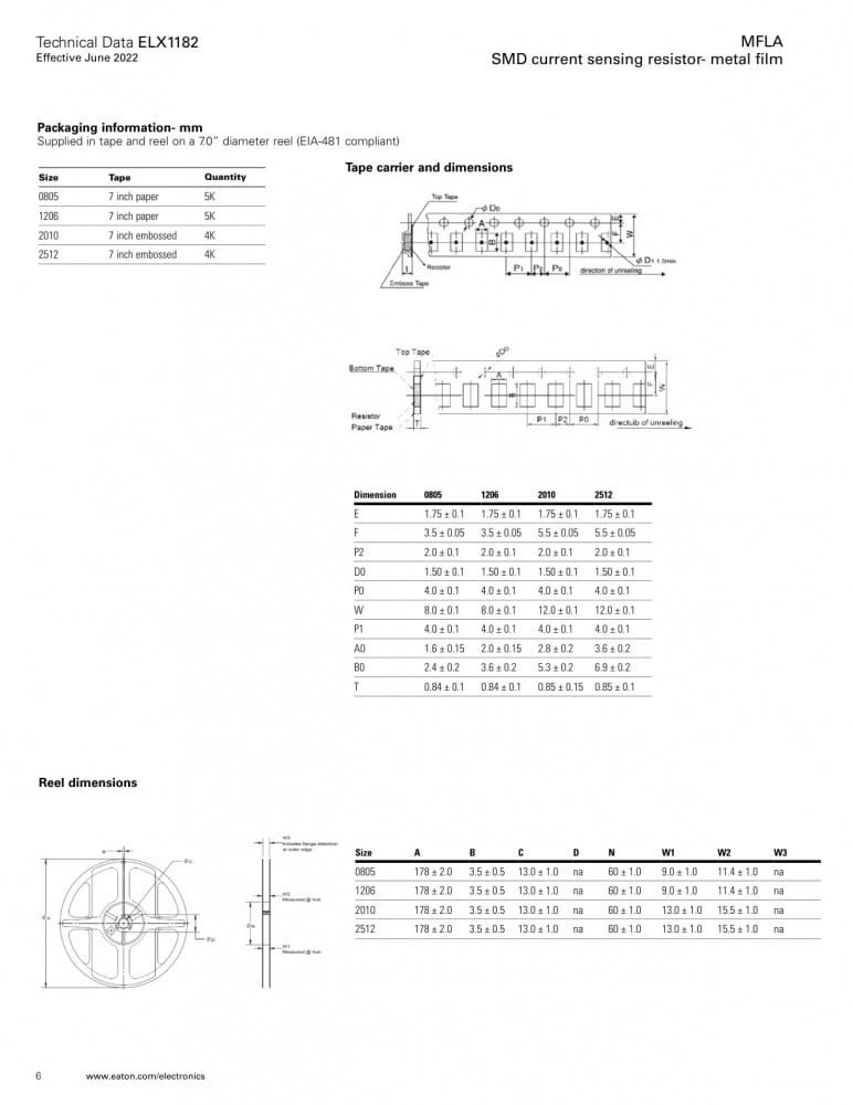 EATON MFLA datasheet page 6