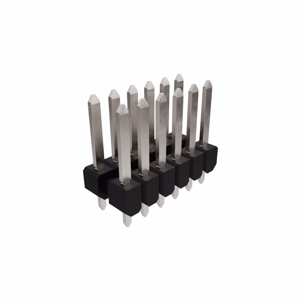 MX150 Dual Row Header, Vertical, 12 Circuits, 2.5µm Tin (Sn) Plating, 11.20mm Mating Pin Length, 3.05mm PC Tail Length for sale
