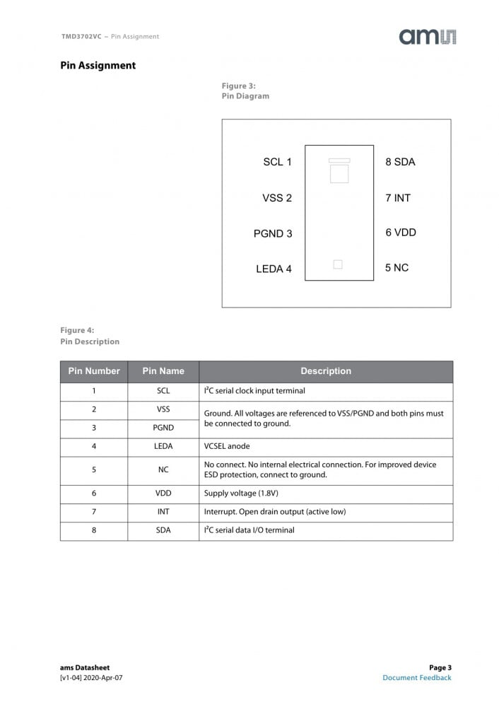 TMD37024VC datasheet page 3