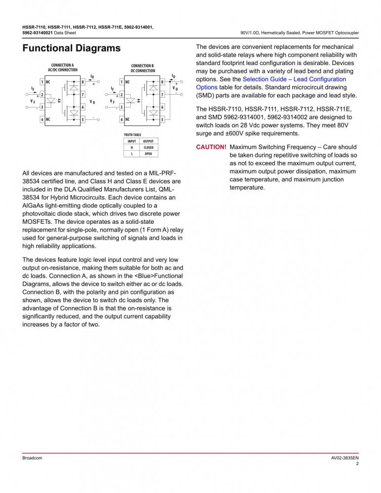 HSSR-7111#300 datasheet page 2