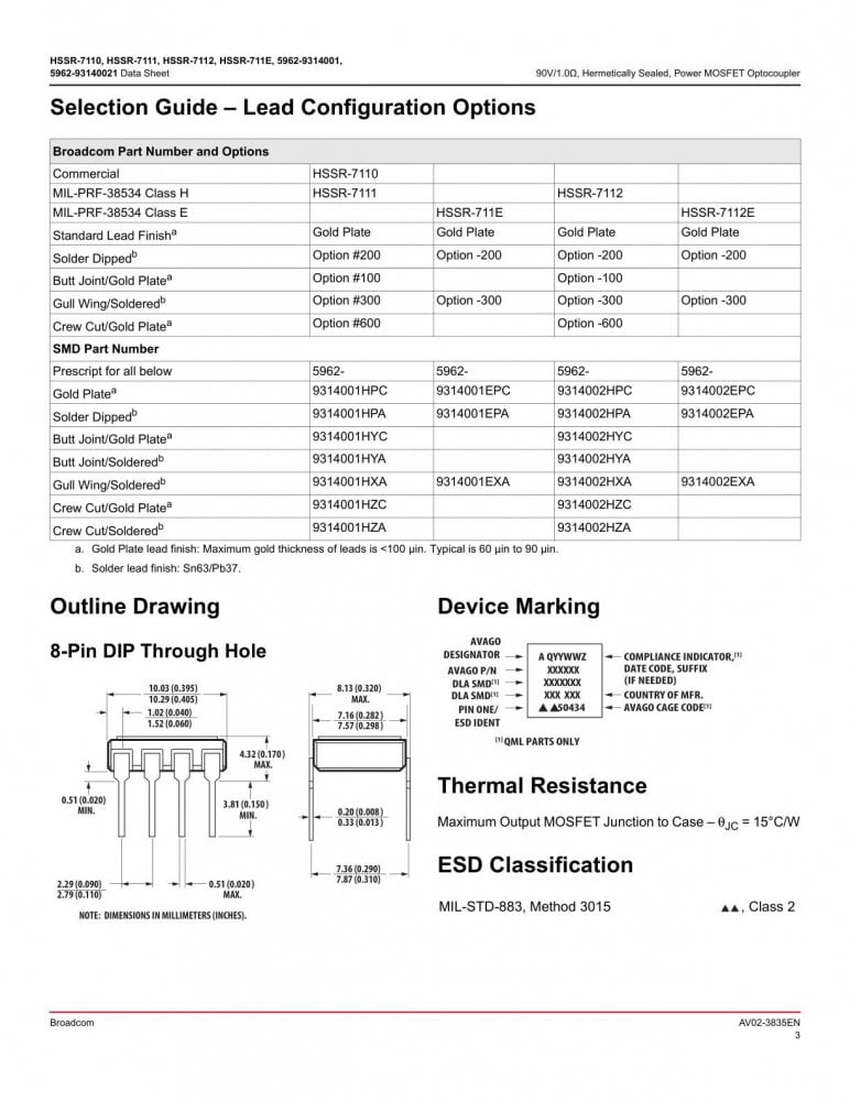 HSSR-7111#300 datasheet page 3