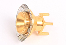 SMP-MAX Plug, Straight, Smooth Bore, Catchers Mitt, PCB, Surface Mount, Tape and Reel with Pick-and-Place Tape, 50 Ohms