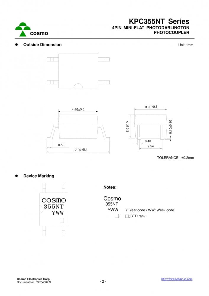 KPC355NT0ETLD datasheet page 2